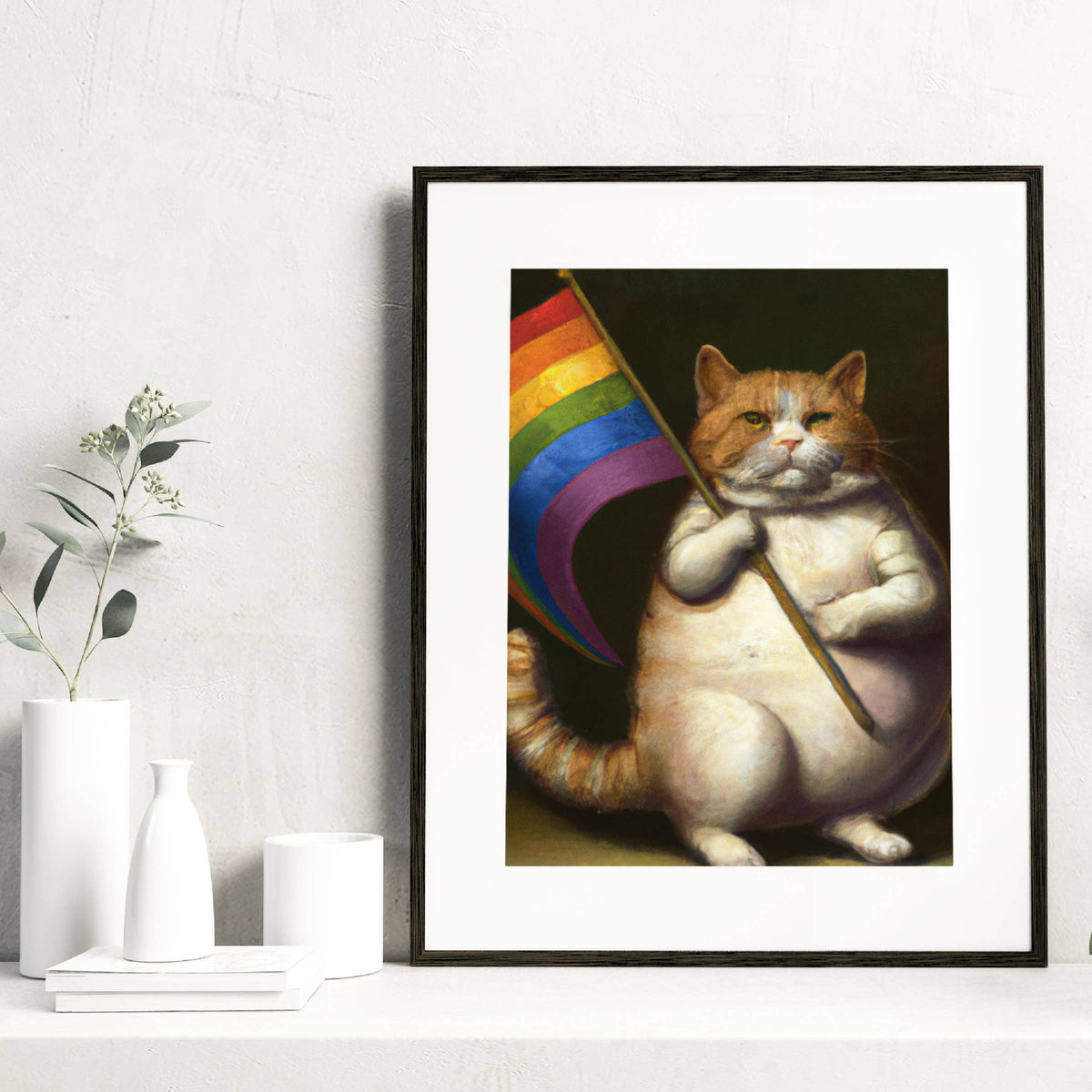 Pride Chonk Kitty Art Print – Truly Madly Depot