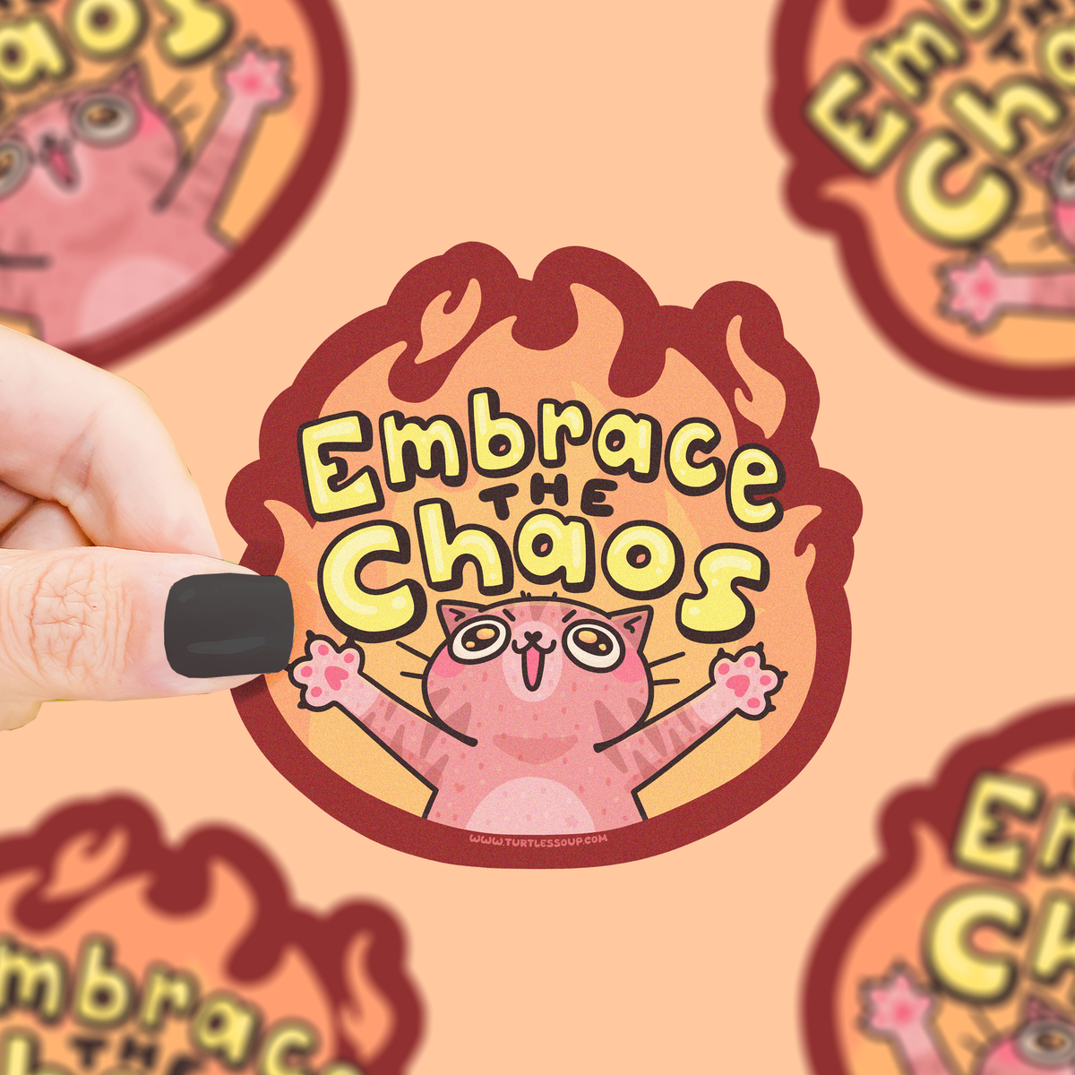 Embrace the Chaos Sticker – Truly Madly Depot